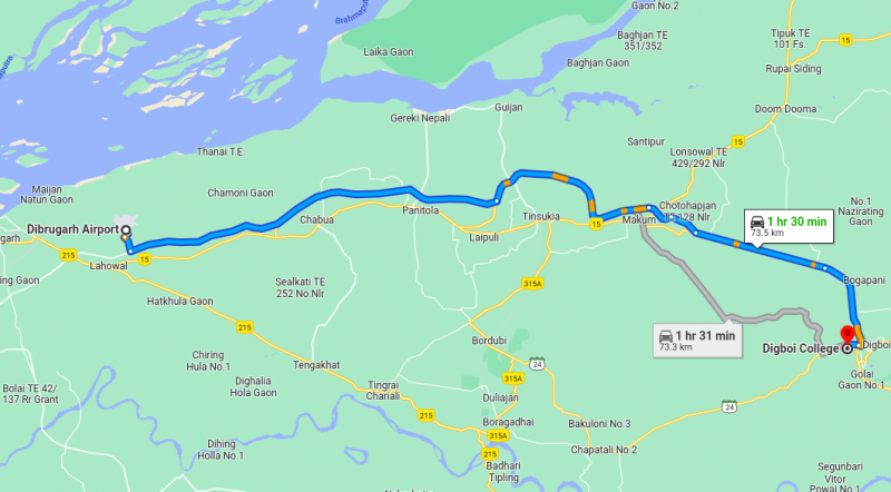 Location Page – Digboi College