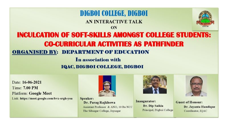 Department of EDUCATION – Digboi College